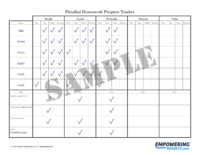 Free Printable Homework Chart from Empowering Parents